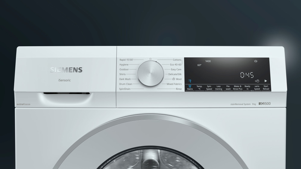 Quiet Mark | Siemens WG44G209GB iQ500 9kg Freestanding Washing Machine